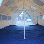Disaster Relief Tent – White and Blue – Best Home Gardens - Breathe ...