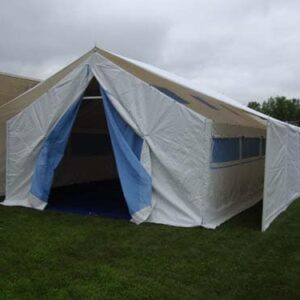 Disaster Relief Tent – White and Blue – Best Home Gardens - Breathe ...